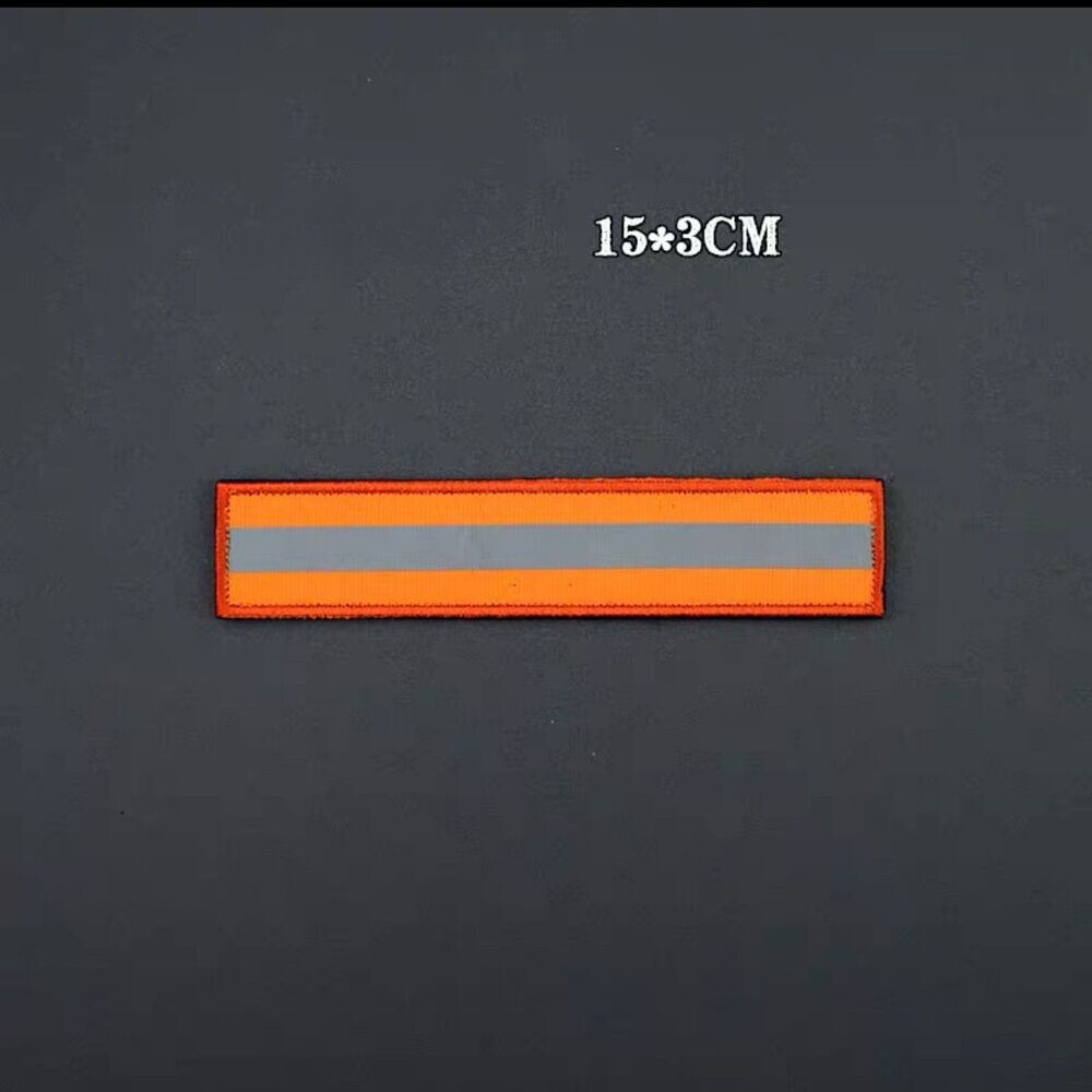 Reflective Striped Safety Hook & Loop Visibility Patch Fastener Runners Cyclists | eBay