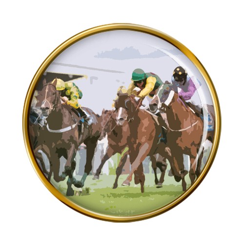 Horse Racing Pin Badge | eBay