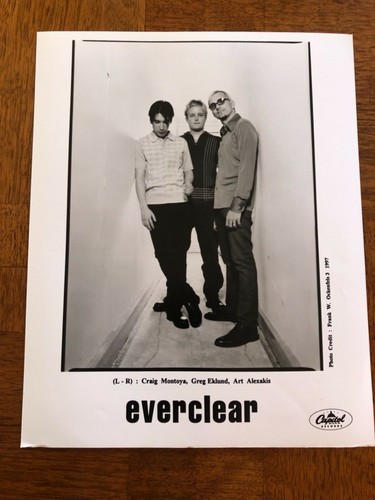 Everclear 1997 Rare 8x10 Press Photo - Art Alexis, Greg Eklund & Craig ...