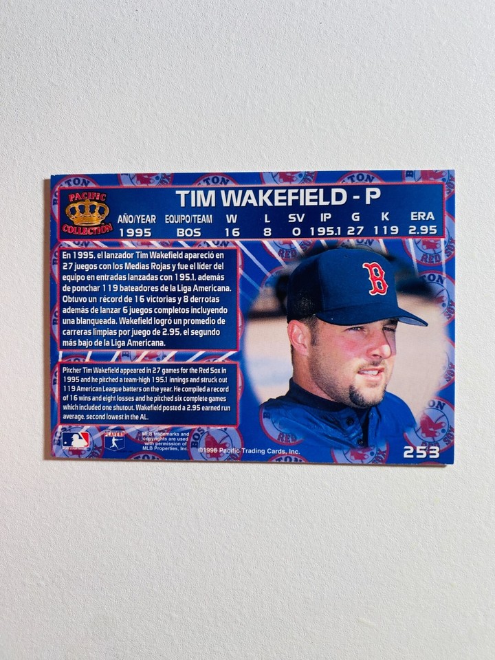 1996 PACIFIC COLLECTION #253 TIM WAKEFIELD NM-MT MLB BASEBALL CARD | eBay