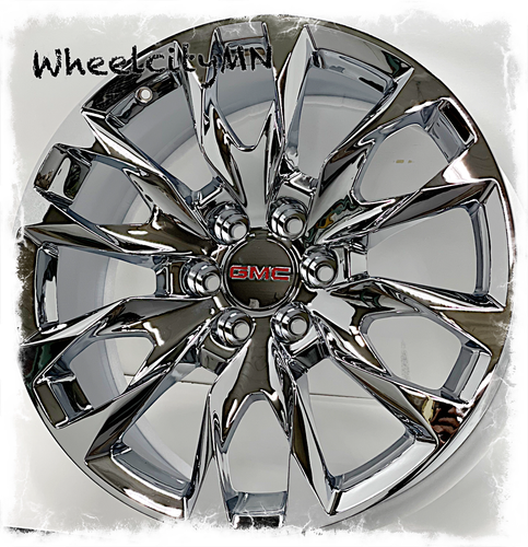 22" chrome 2021 GMC Sierra 1500 Yukon Denali SF2 OE replica wheels 6x5 ...