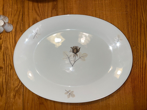 Vintage ROSENTHAL Shadow Rose 17 1/2” Serving Plater Germany Mid ...