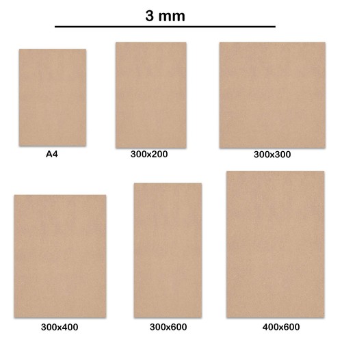MDF Sheets A4 Size 3mm Thickness Wooden Wood Board Sheet Boards plywood ...