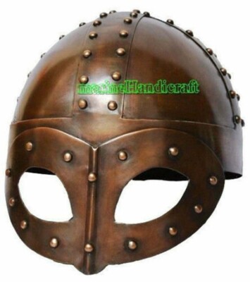 Christmas mask Norman copper Plated Helmet With Liner & Chin Strap ...