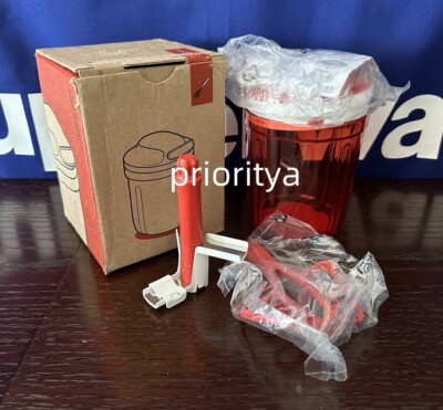 Tupperware Time Savers Smooth Chopper Non-Electric Chili Red New in Box ...