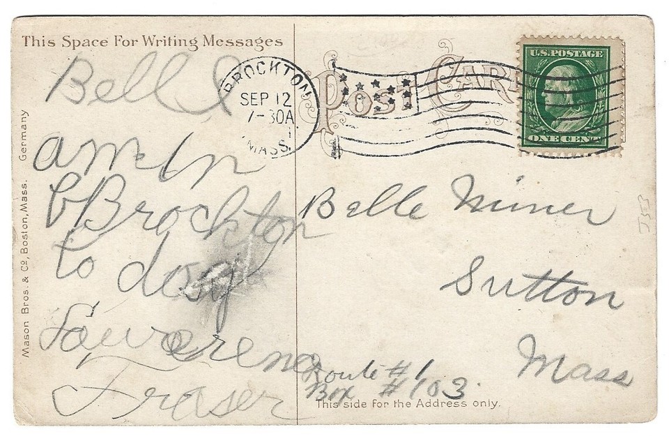 REVERE BEACH MA Postcard NAUTICAL GARDEN Brockton/Millbury/Sutton MASSACHUSETTS | eBay