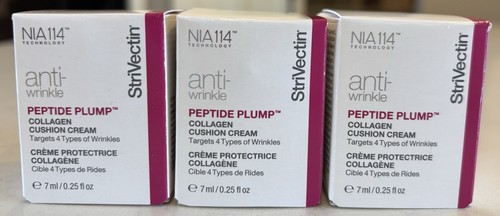 StriVectin Peptide Plump Collagen Cushion Cream (3) 0.25oz/7mL Each NIB ...