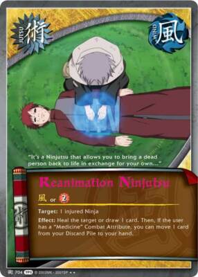 Medical Jutsu: Reanimation - J-704 - Rare - 1st Edition - Foil ...