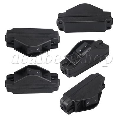 5x Push Button Inline Cord Switch 30A 12V-380V IP65 for Light Control ...
