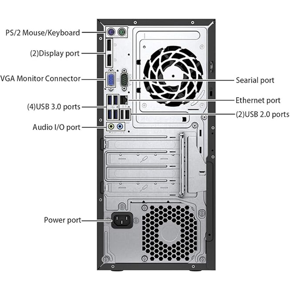HP Desktop i5 Tower Computer 16GB RAM 2TB HDD 240GB SSD Windows 10 Pro ...