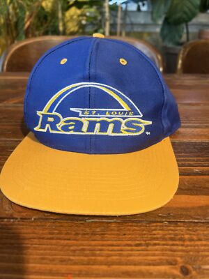 St. Louis Los Angeles Rams NFL Logo 7 Vintage Rare Fiber Optic Snapback ...