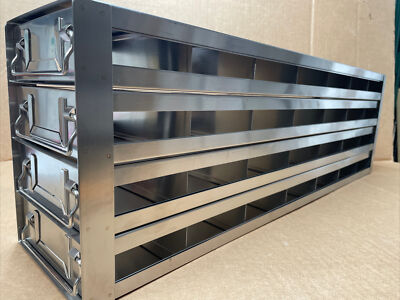 Upright Freezer Drawer Rack For 3” Boxes 4 Rows 28 Slots | eBay
