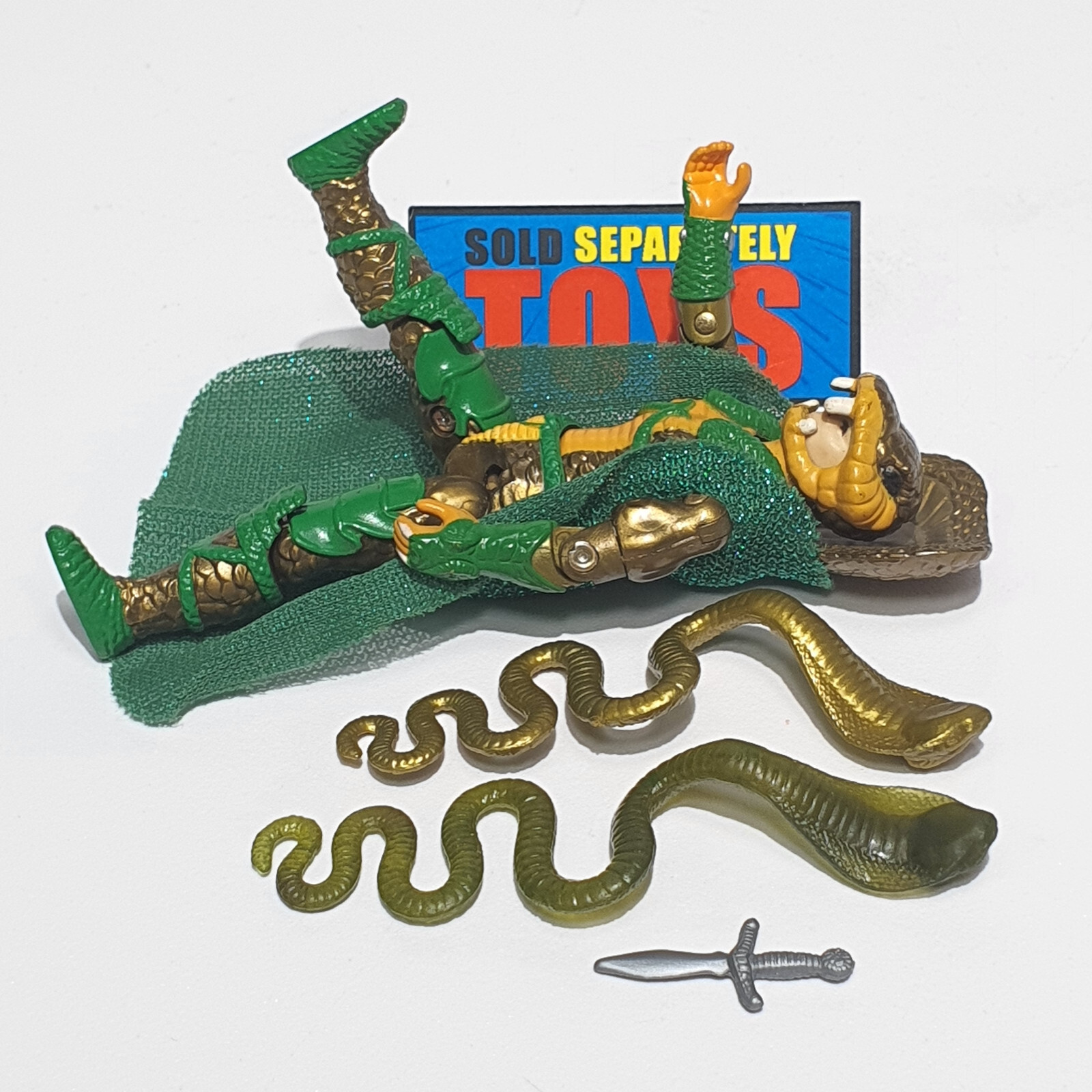 Vtg GI Joe SERPENTOR figure A v1 100% COMPLETE original 1986 Air ...