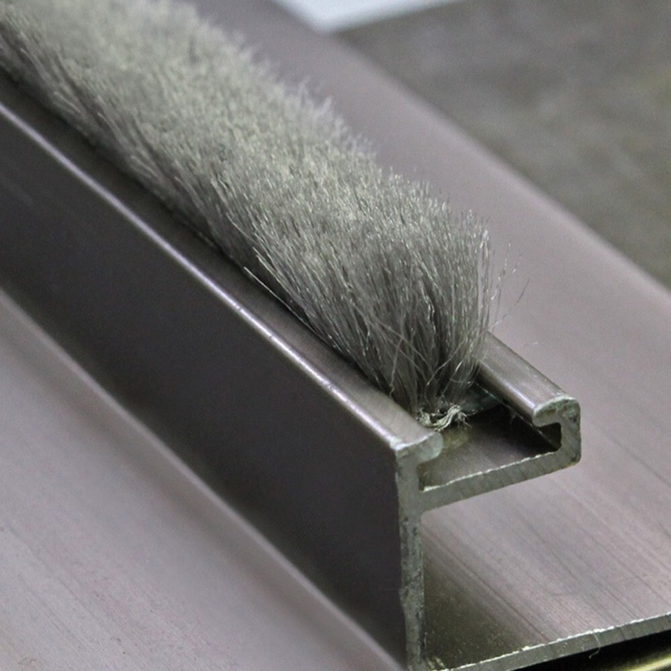 5mm X 6mm Sliding Door-Window Draught Excluder Brush Pile Seal Weather ...