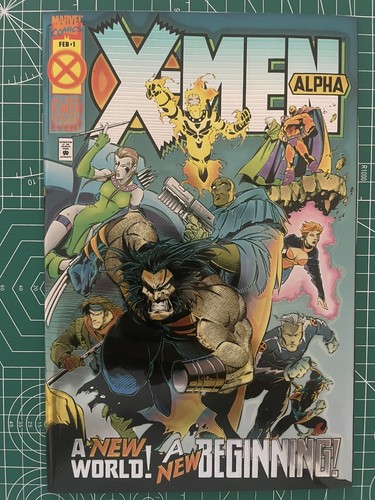 X-Men Alpha #1 Marvel Comics 1994 Foil 🔑 Dark Beast 🔑 Nemesis 🔑 NM | eBay