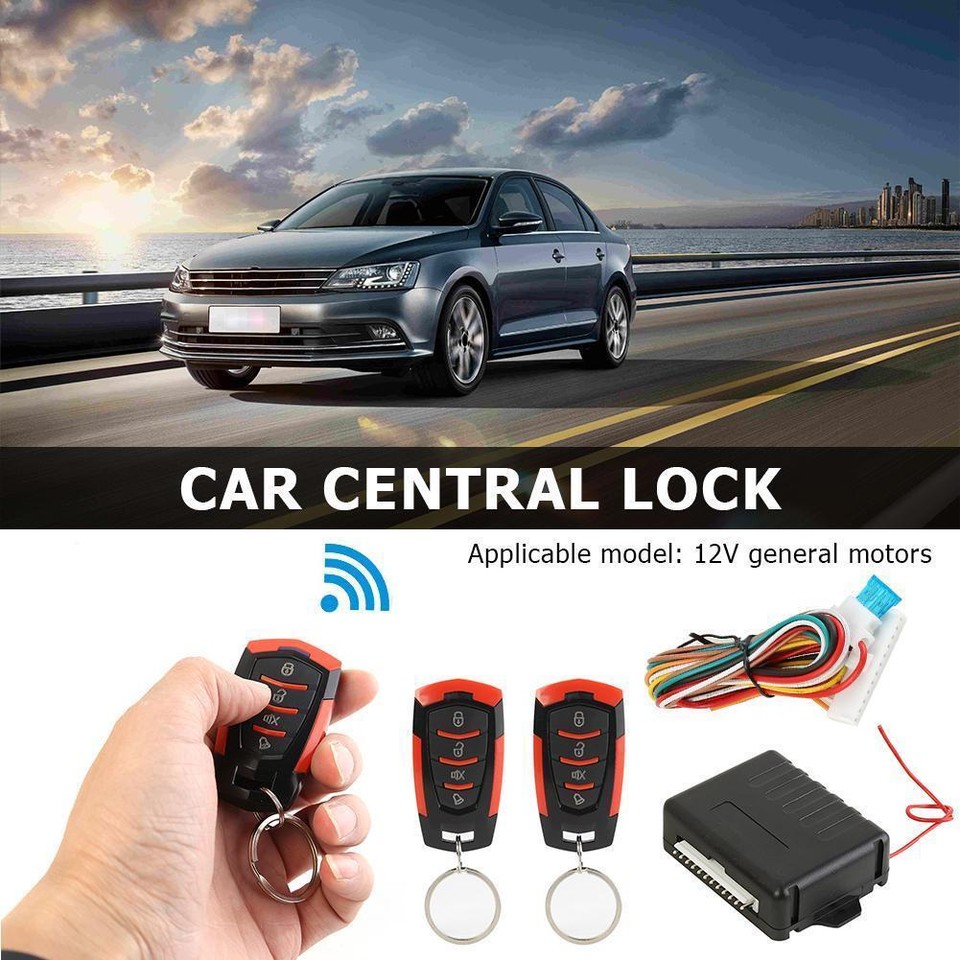 Car Remote Central Door Locking Kit Auto Keyless Entry Alarm System 410 ...