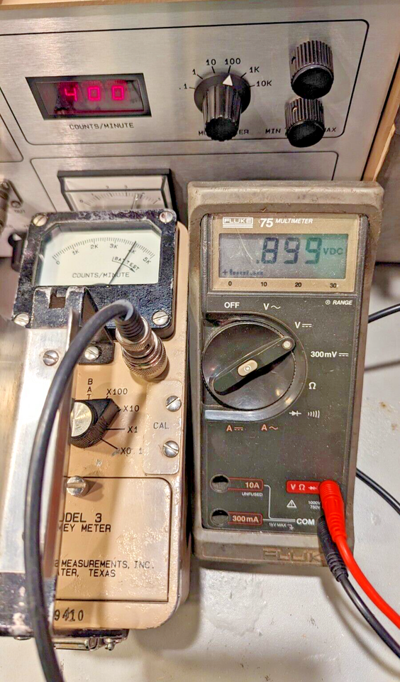 1x CLEAN Ludlum Model 3 Survey Meter CPM 44-9 Tested, Calibrated, and ...