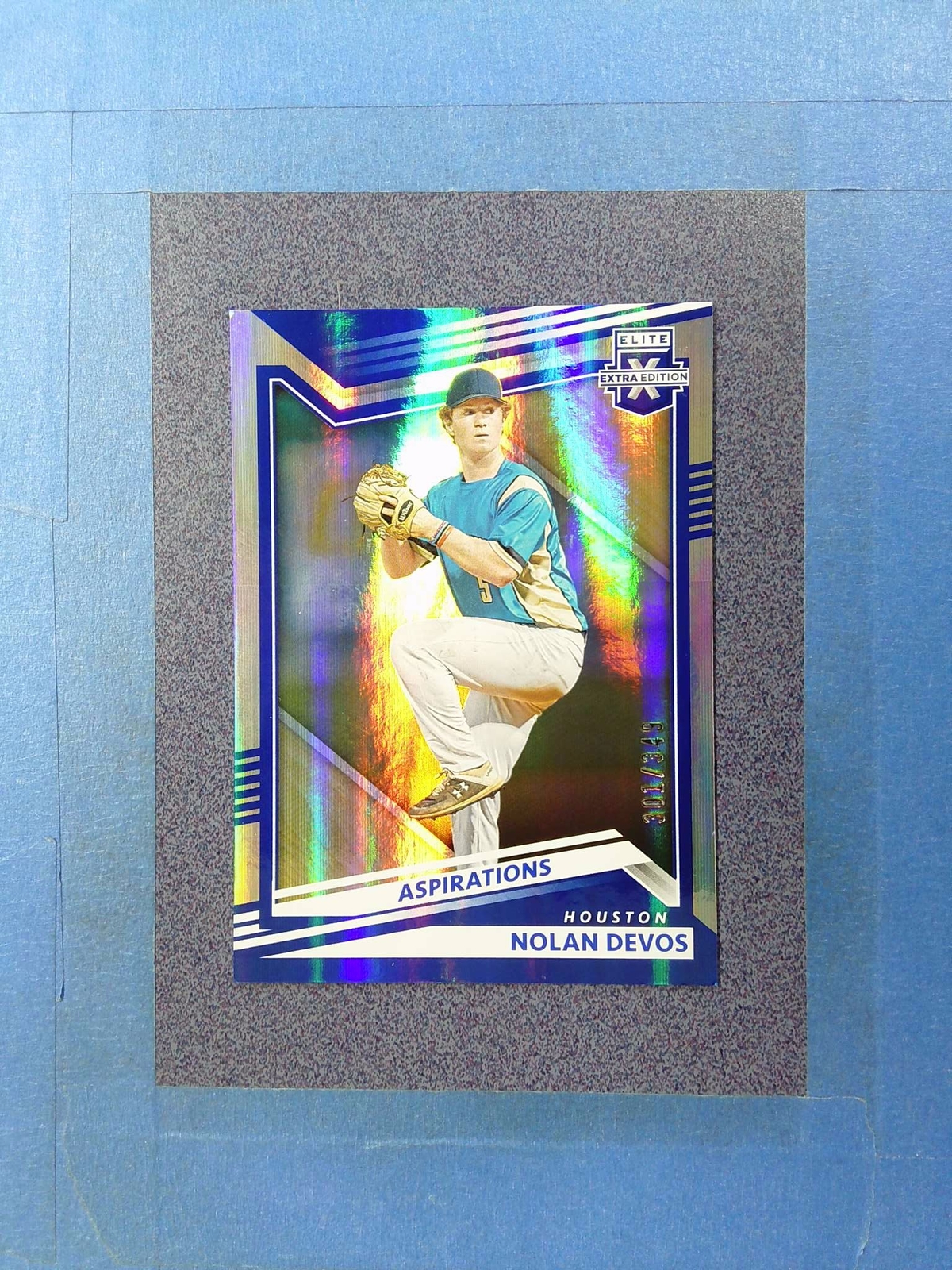 2022 Elite Extra Edition NOLAN DEVOS 301/349 Blue Aspirations Houston ...