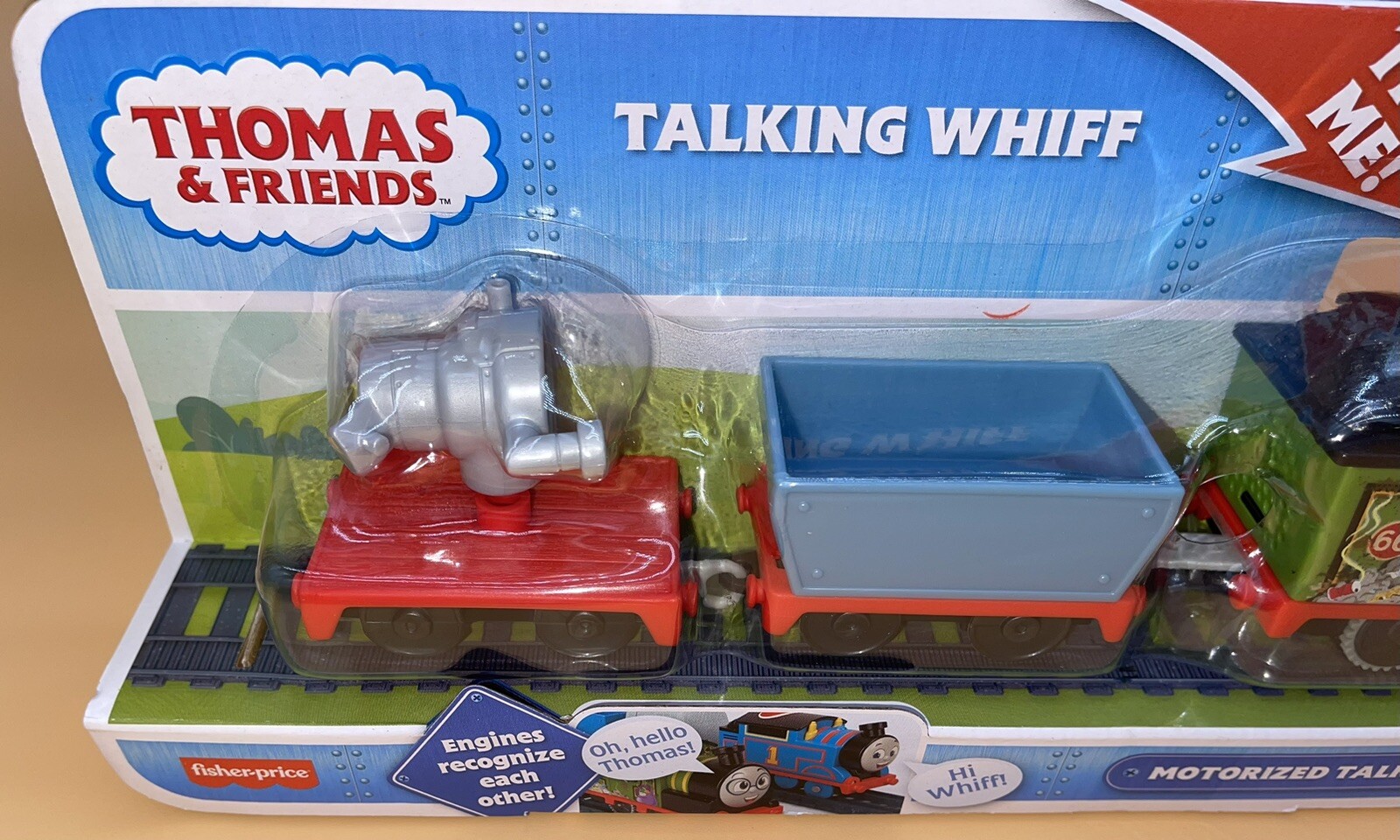 Fisher-Price Thomas and Friends Talking Whiff Motorized Engine Train ...
