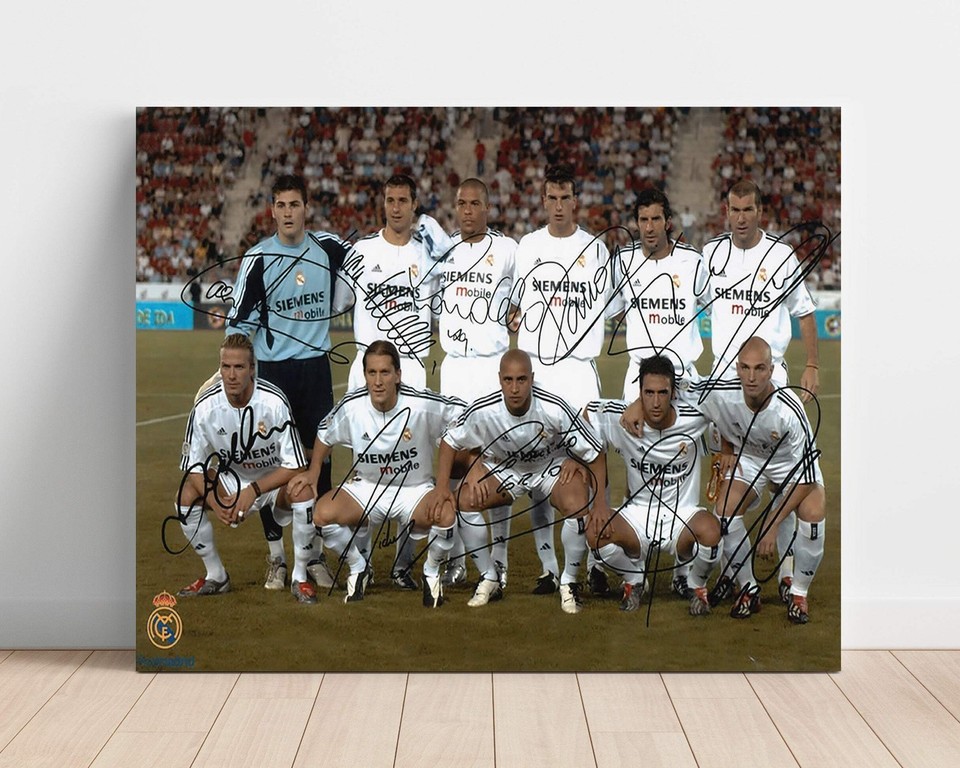 Real Madrid - Galacticos Era - Team Signed | eBay
