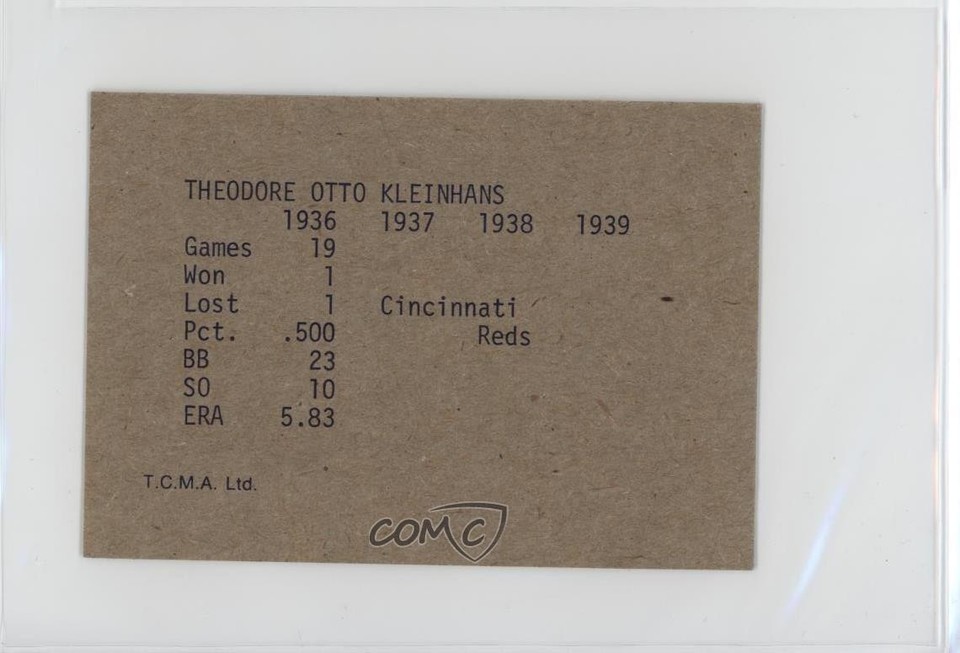 1974 TCMA 1936-39 Yankee Dynasty Ted Kleinhans | eBay