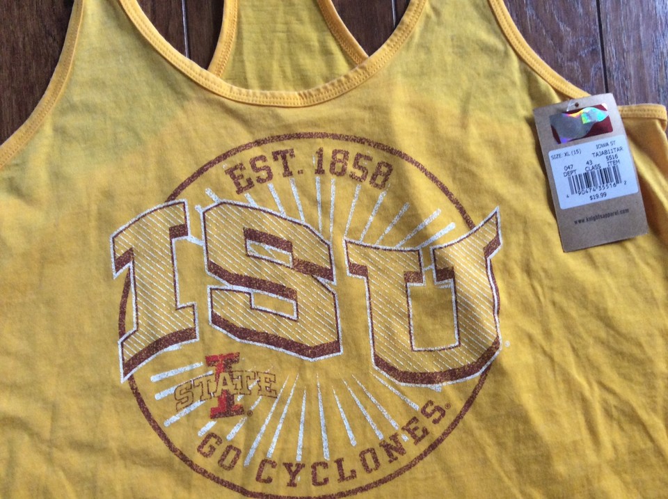 NEW Iowa State University Cyclones Juniors Womens Tank Top Shirt ISU ...