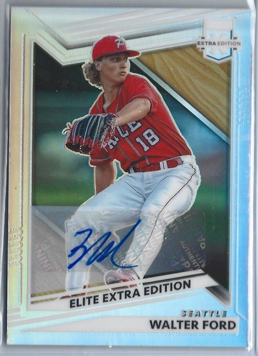 2022 Elite Extra Edition #74 Walter Ford 14/25 Auto Signature Prizm ...