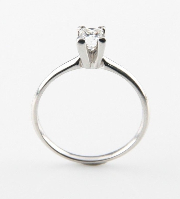 Samuels Platinum Princess Cut Diamond Solitaire Engagement Ring Gift ...
