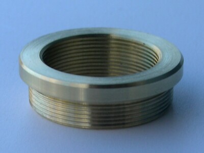 RMS TO M26 THREAD BRASS WITH FLANGE MICROSCOPE OBJECTIVE LENS ADAPTER ...