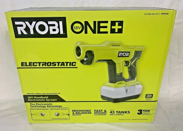 Ryobi PSP02AD 2 gal Capacity White Handheld Electrostatic Sprayer ...