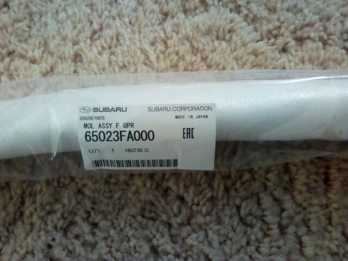 Subaru Genuine OEM MOL ASSY F UPR G10 (LHD)IMPREZA G10 (RHD)IMPREZA ...