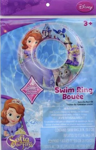 NIP - Disney Princess Sofia The First KIDS Inflatable Swim Ring Tube 20 ...
