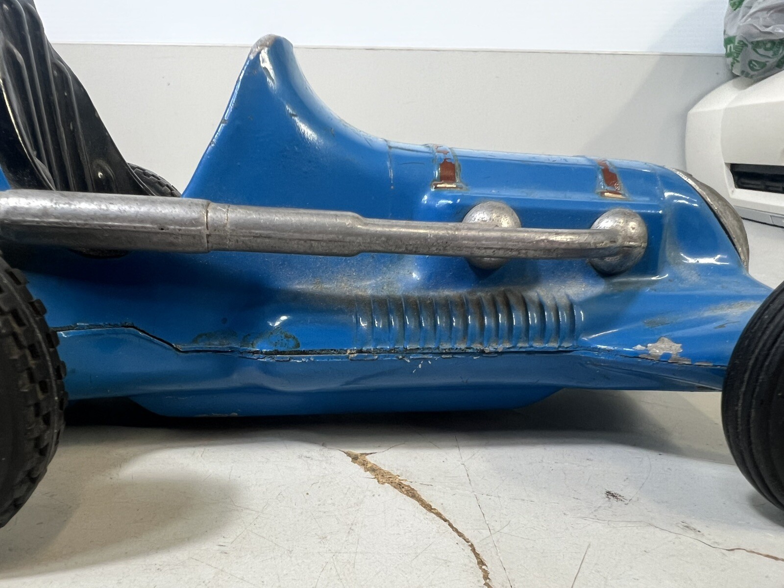 Vintage Ray Cox Thimble Drome Champion Tether Car Blue #20 No Engine | eBay