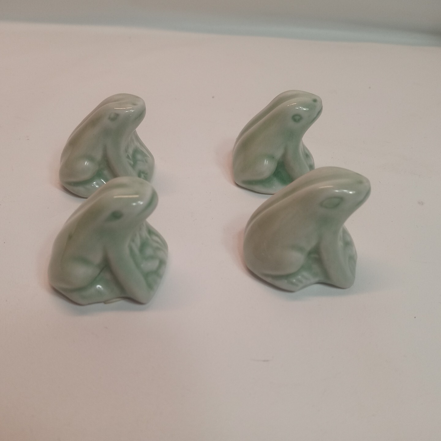Set Of 4 Unusual ,Small Handmade Ceramic Frogs | eBay