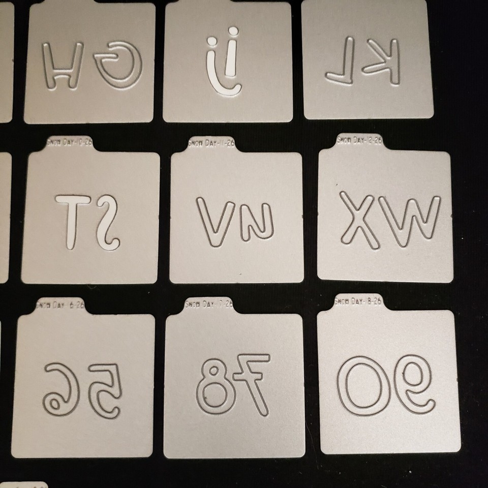 Quickutz Snow Day Limited Edition Gift Set 26 Dies Snowman Alphabet ...