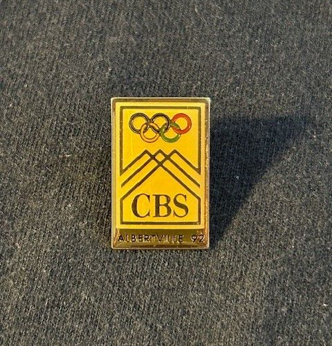 1992 Albertville Olympics CBS Media Pin Badge Lapel Pin | eBay