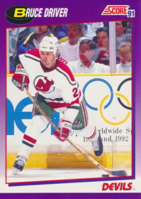 1991-92 Score American #89 BRUCE DRIVER - New Jersey Devils | eBay.de