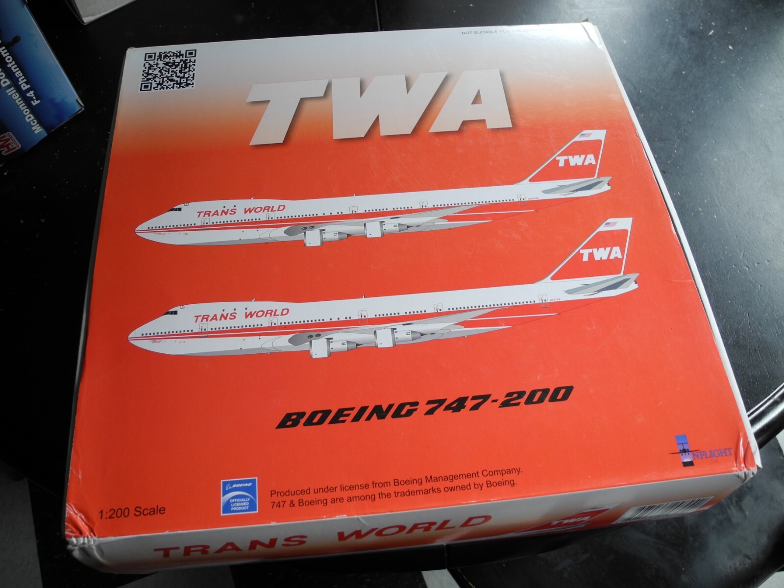 Collector's FIND Inflight 200 Boeing 747-200 TWA, Original Version, 1: ...