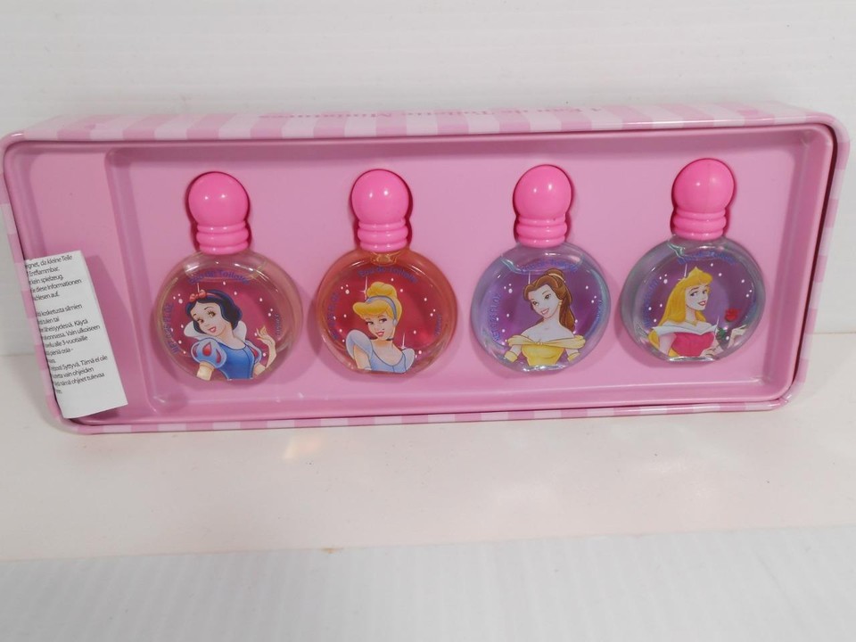 Air Val DISNEY PRINCESS Set of 4 Mini Perfume Bottles Eau De Toilette ...