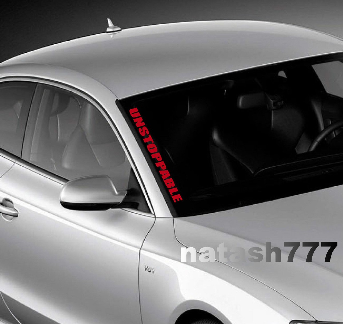 Vertical Windshield Audi Decal AUDI Windshield Window Front Decal #3