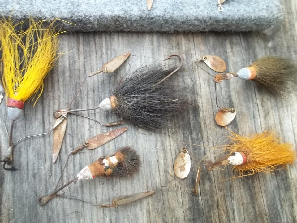 20+ Vintage Fishing Lure Spinners J.T. Buel 19 Sheik Shannon Al Foss ...
