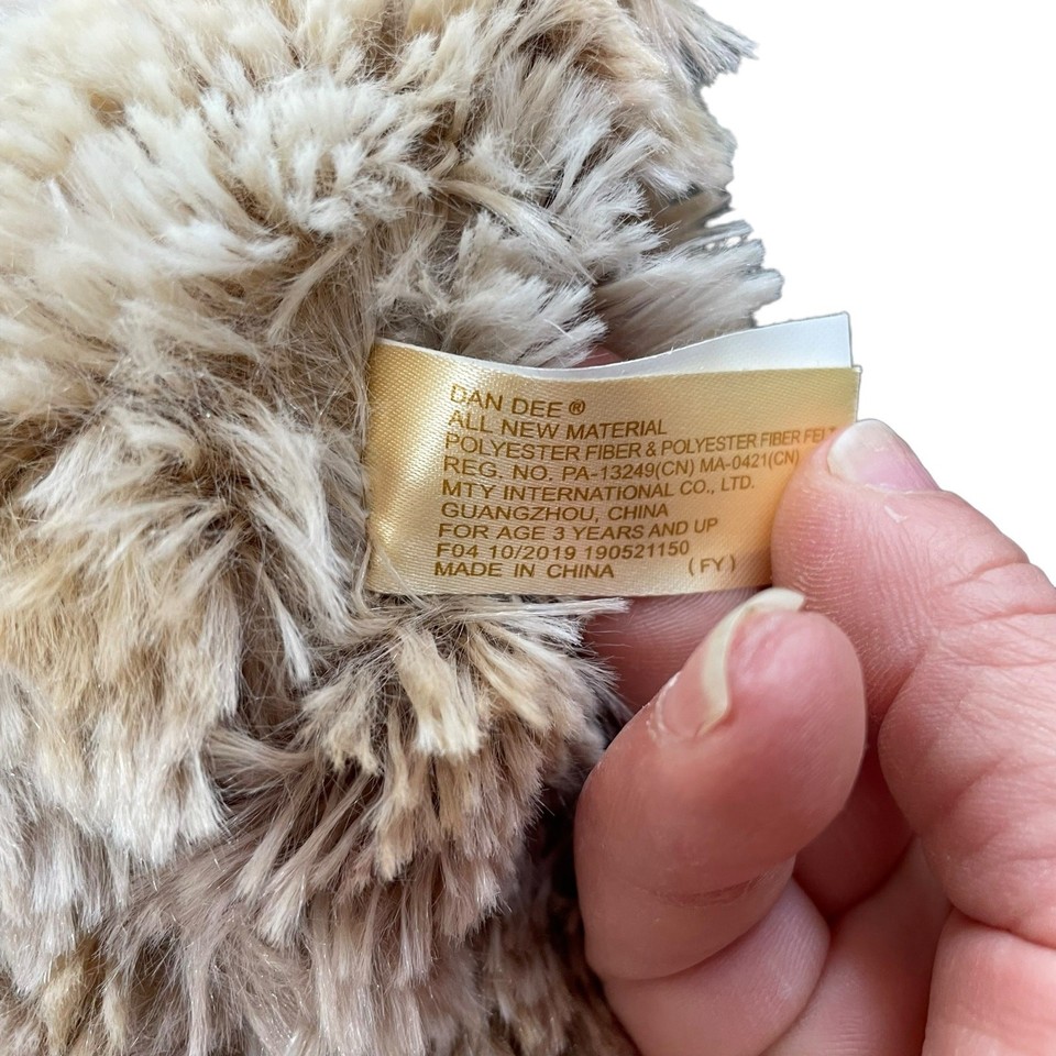 Dan Dee Bunny Rabbit Plush Ribbon Pink Stuffed Animal Baby Nursery Gift ...