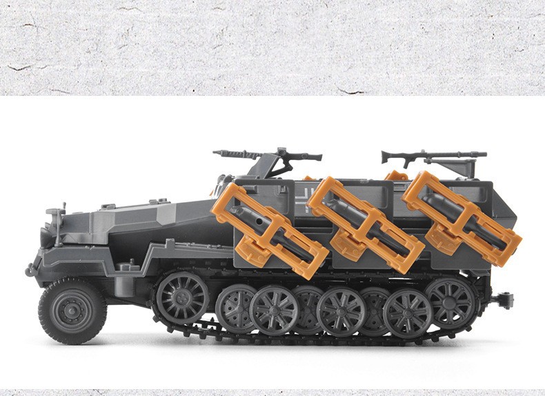 DIY 1/72 WWII Land Stuka Rocket Armored Vehicle 4D Model Military Car ...