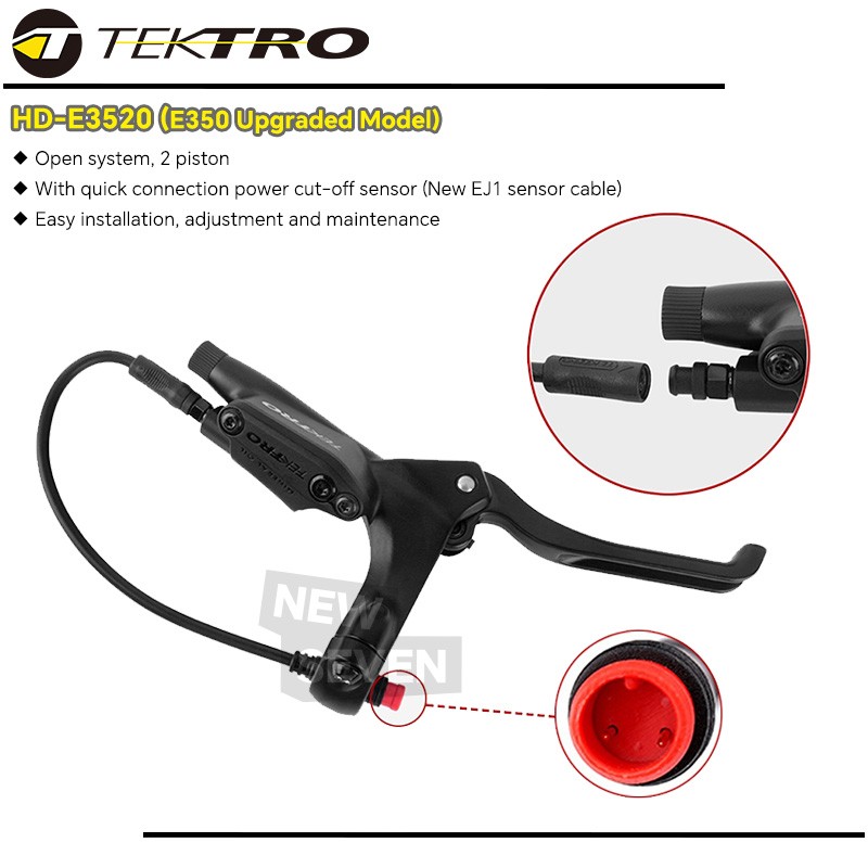 Tektro HD-E3520 E-Bike Disc Brake Set 2pin E350 Upgrad Version Front ...