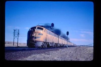 Railroad Slide - Union Pacific #938 E8 Locomotive Cheyenne Wyoming 1970 ...
