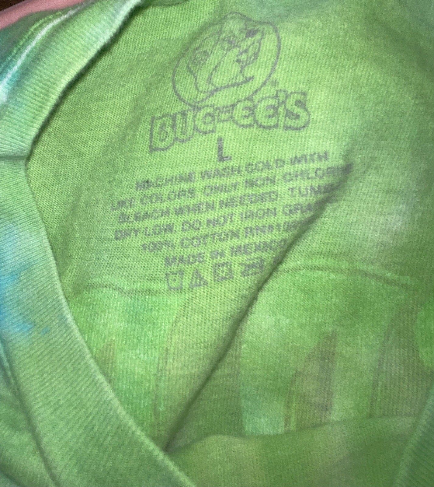 Bucee Buc Ees Men Blue Tye Dye Gas Station Beaver T S… Gem