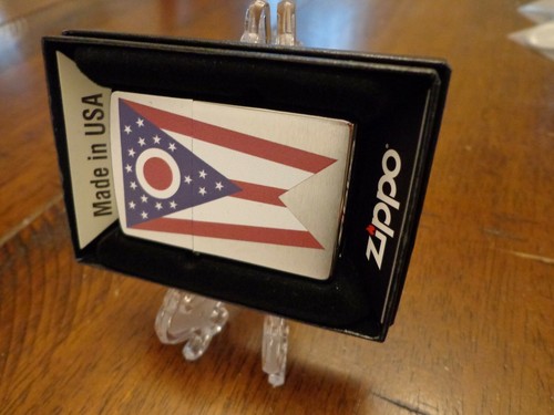 OHIO STATE FLAG SERIES ZIPPO LIGHTER MINT IN BOX | eBay