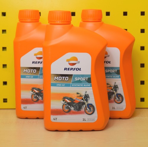 3L Repsol Moto Sport Huile 10W40 Honda Yamaha Suzuki Kawasaki | eBay