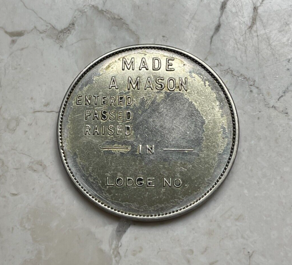 Uninscribed Generic Membership Mason Masonic Penny Token | eBay