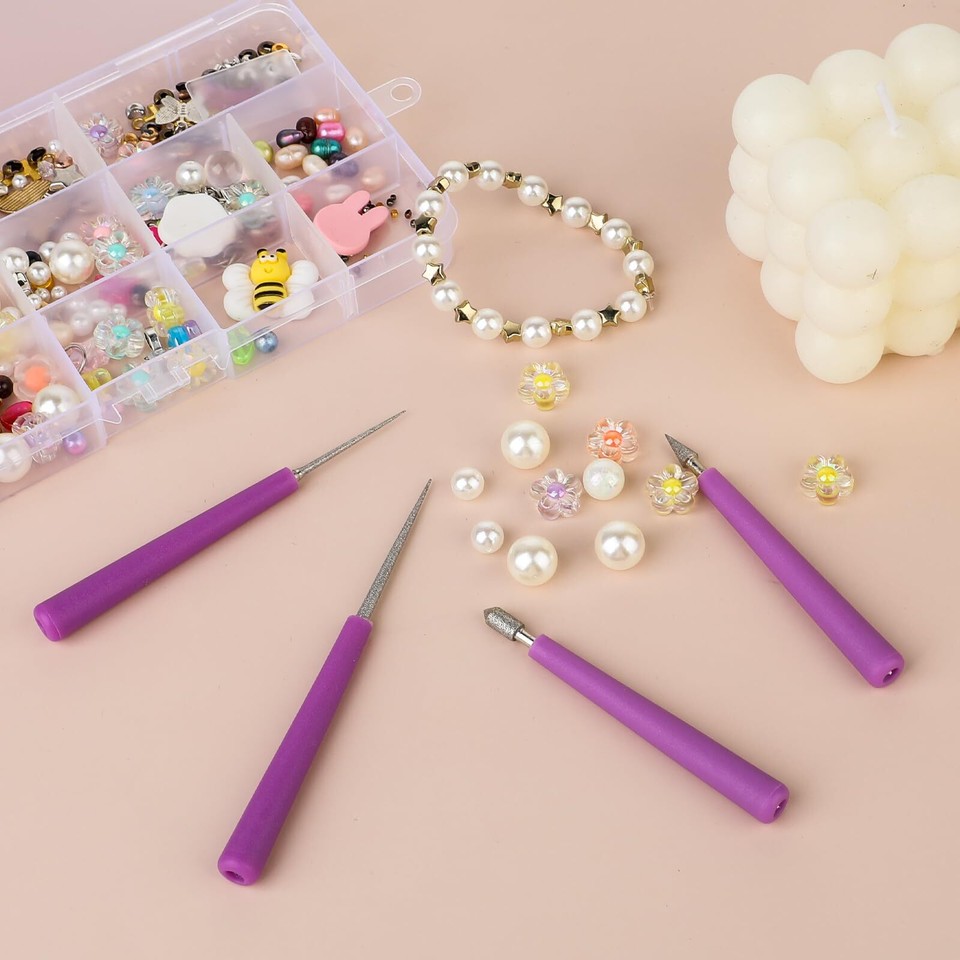 4Pcs Diamond Tipped Bead Reamer for Jewelry Making Beading Hole ...